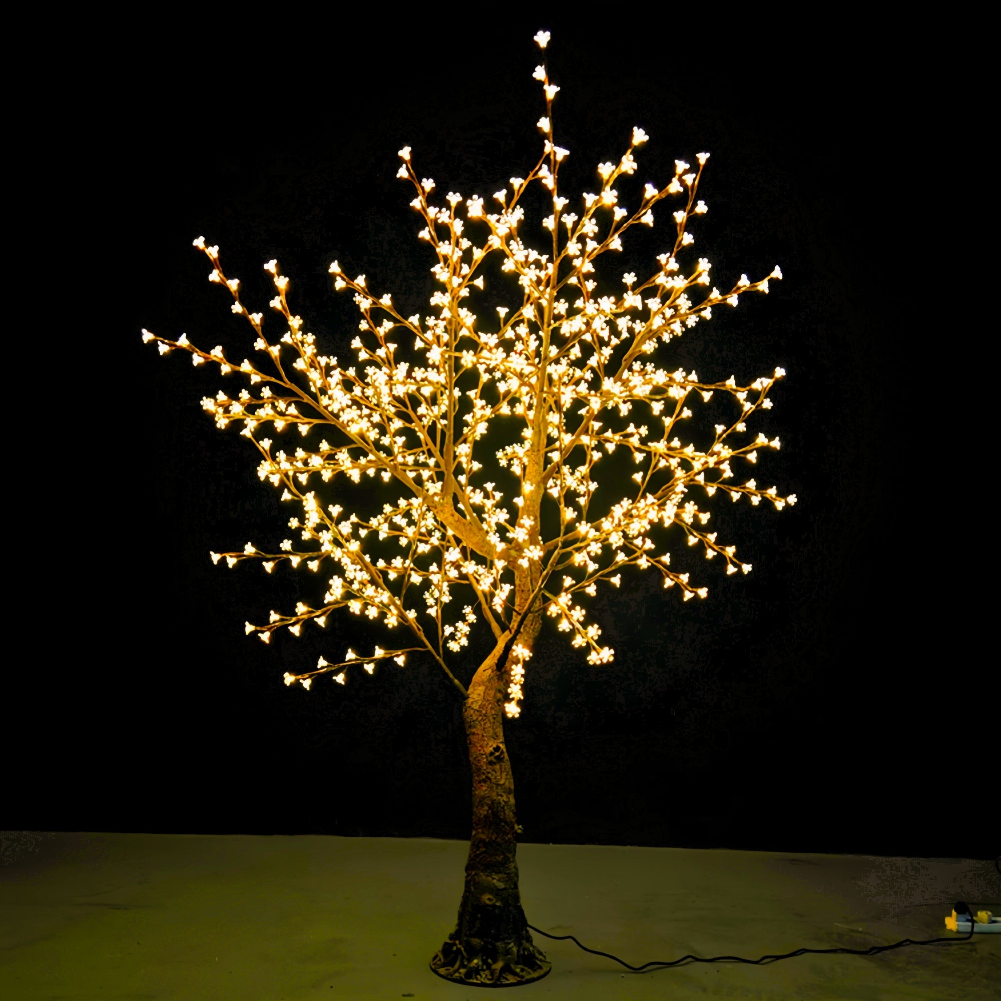 7Ft Cherry Blossom Tree Warm White 2600K Light with 640 LED Lights Ind